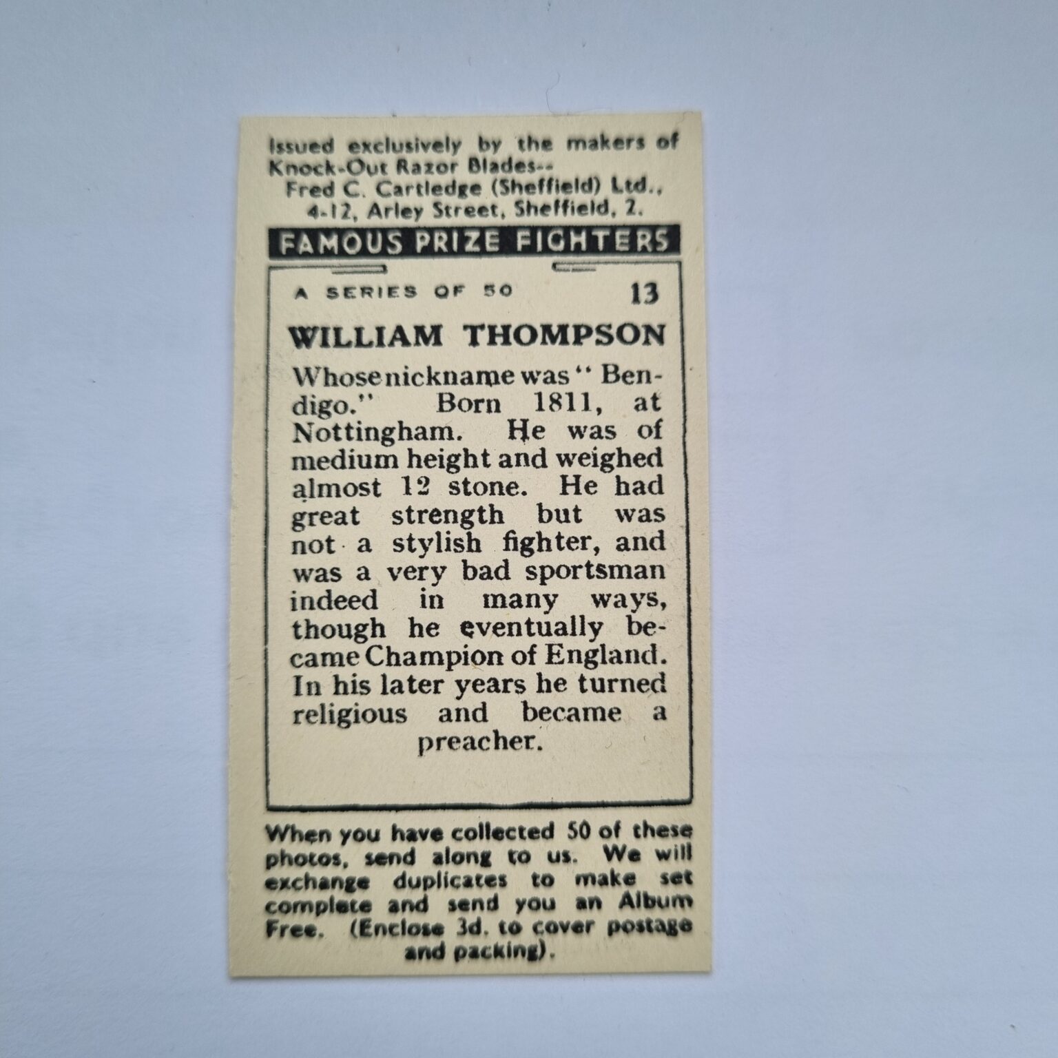 The Bendigo Heritage Project - Celebrating Boxing's Original Southpaw